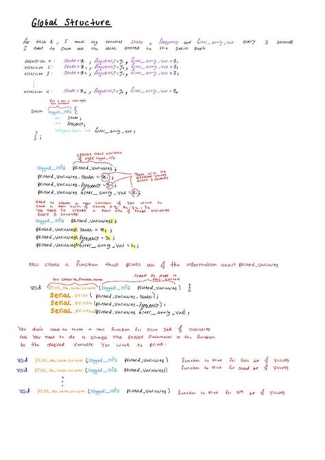 How To Create A Global Structure Struct To Store All The Data Printed To The Serial Port