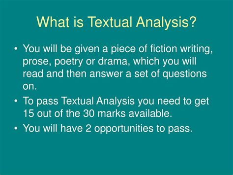 Ppt Textual Analysis Skills Powerpoint Presentation Free Download