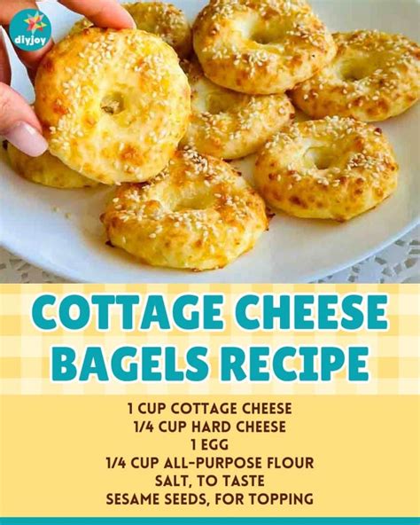 Cottage Cheese Bagels Recipe Diy Joy