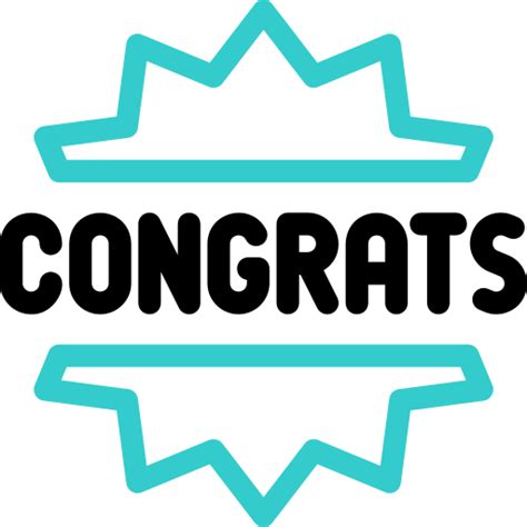 Congrats Free Miscellaneous Icons