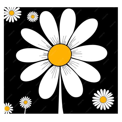 Premium Vector Daisy Cute Background Art