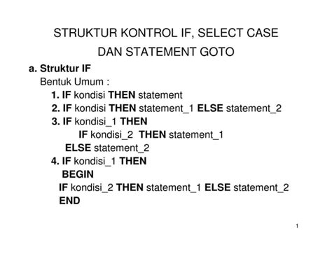 5 struktur kontrol if select case ppt