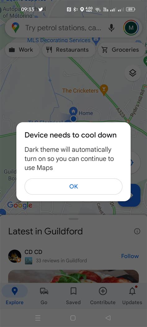Google Maps New Warning R Oppo