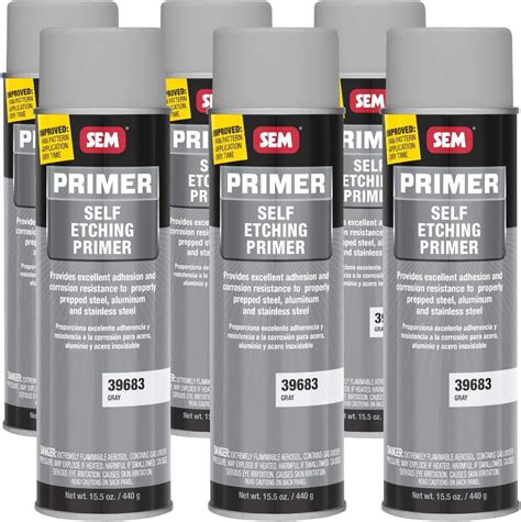 Self Etching Primer Gray 15 5 Oz 6 Pack Tools And Home Improvement
