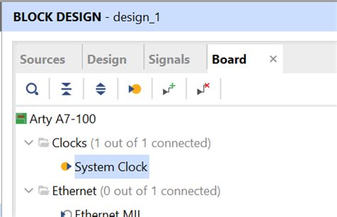 How To Use The System Clock On Digilent Arty A T In A Way As Easy As System Reset Forum