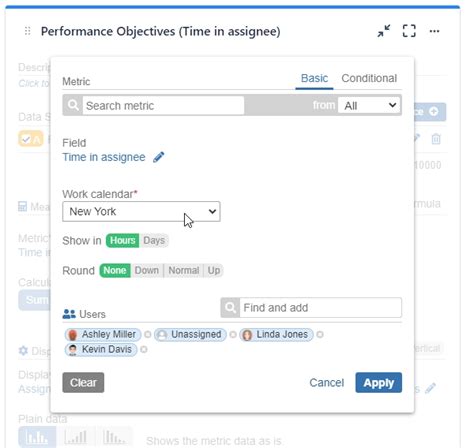 work calendars performance objectives for jira