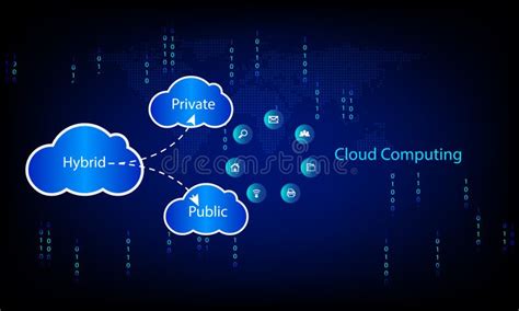 Cloud Computing Technology Concept Illustration Stock Illustration Illustration Of Clouds