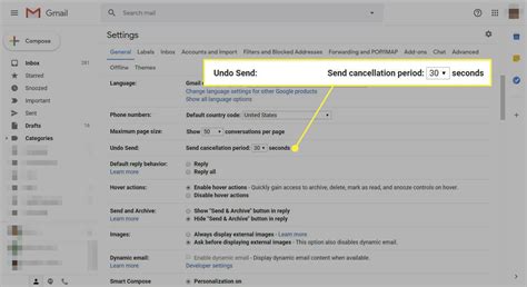 how to undo actions in gmail