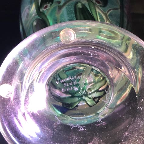Vandermark Art Glass Vase Signed By Vandermark Doug Merritt And Stephen Smarr At 1stdibs