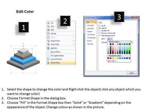3d Illustration Of Stacked Process 4 Stages Business Plan Powerpoint Slides