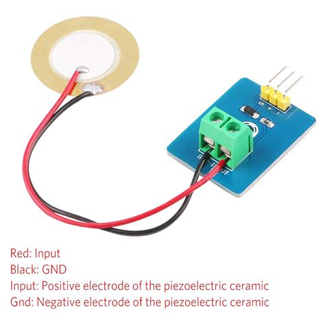 Youmile 5pack Piezoelectric Ceramic Vibration Sensor Piezo 33v5v Module Analog Controller