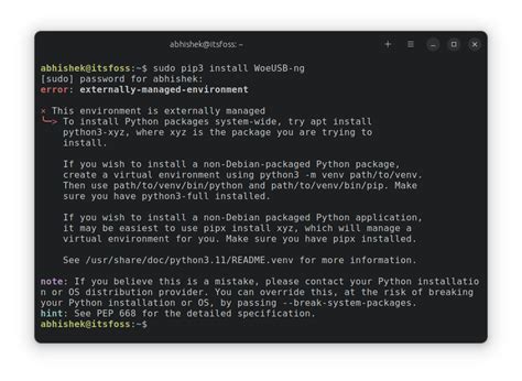 Fixed Externally Managed Environment Error With Pip In Ubuntu