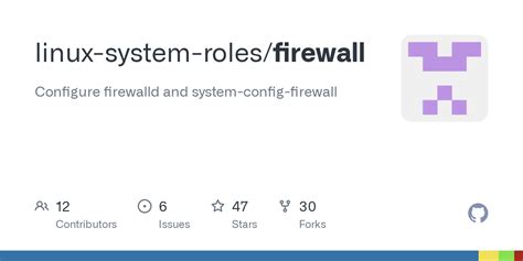 GitHub Linux System Roles Firewall Configure Firewalld And System Config Firewall