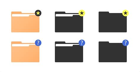Premium Vector Set Of File Folder Icons For Ui Ux