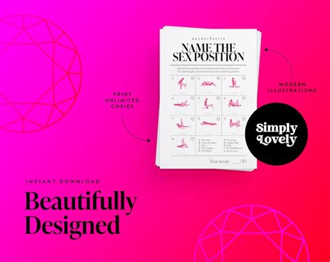 Bachelorette Party X Rated Guess The Sex Position Game Modern Bachelorette Beautiful Design