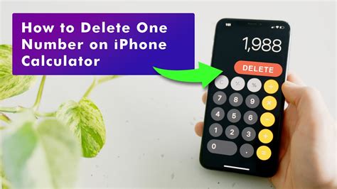 How To Delete One Number On IPhone Calculator YouTube