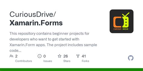 Github Curiousdrive Xamarin Forms This Repository Contains Beginner