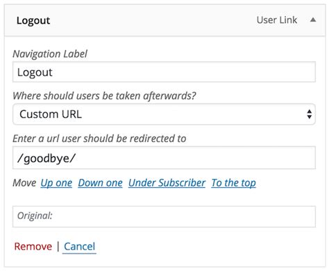 how to show custom menus to logged in wordpress users