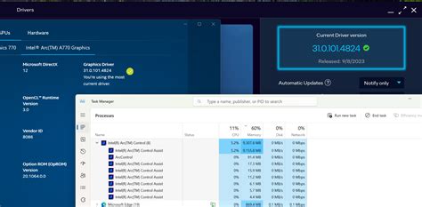 After Update 101 4824 Intel Arc Control Uses 9gb Memory Ram Intel Community