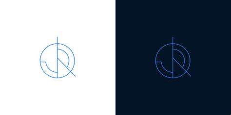 Simple And Modern Letter Jr Initials Logo Design Vector Image