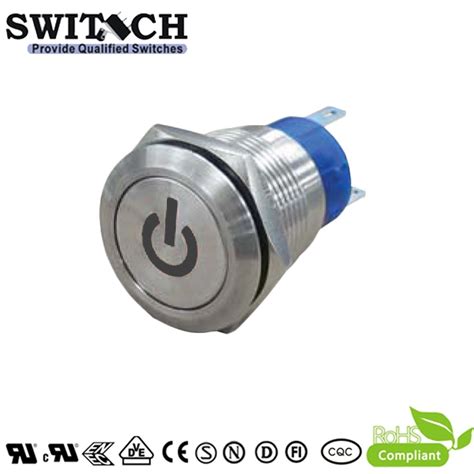 19mm LED Push Button Lamp Switch China Tact Switch And Micro Switch
