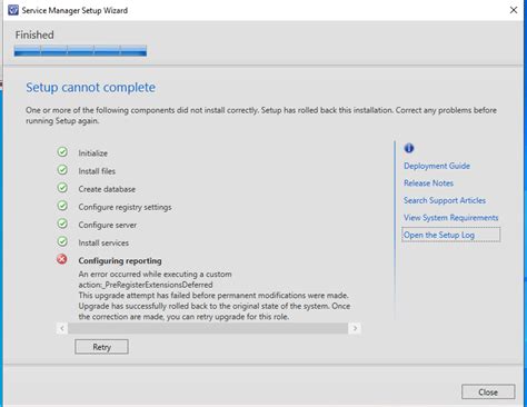 scsm 2022 installing data warehouse issue microsoft qanda