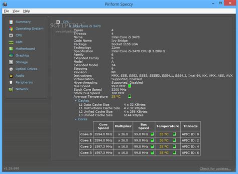 speccy review inspect and export system info