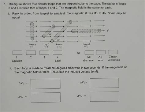 Solved The Figure Shows Four Circular Loops That Are