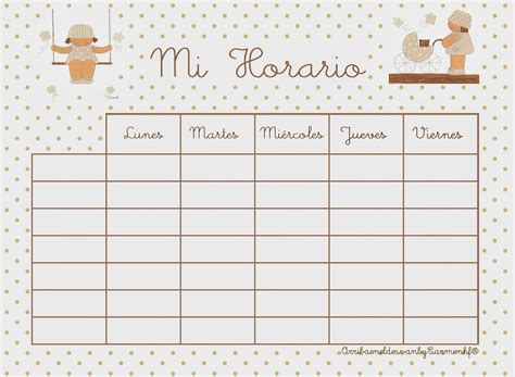 Plantilla De Calendario Escolar