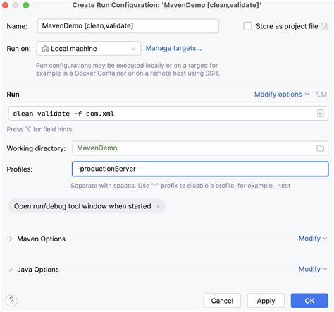 Maven Goals Intellij Idea Documentation