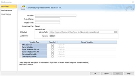 Setting File Properties