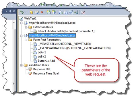 advanced capability in web performance test of vs2010 codewrecks