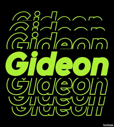 Gideon Text Effect And Logo Design Name