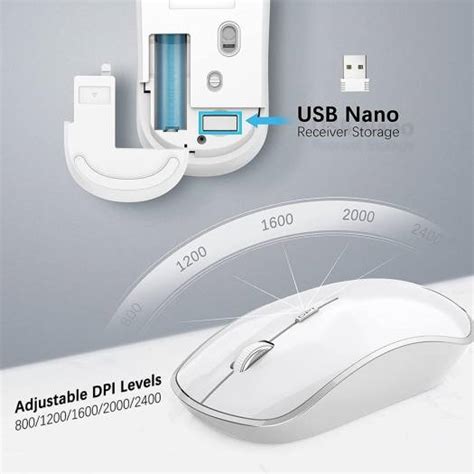 Joyaccess Wireless Keyboard And Mouse Up To 2400 Dpi Resolution 5 Level Adjustment Full Size