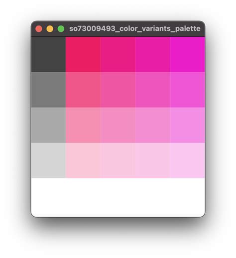 Flutter Get All Color Variants From One Base Color Stack Overflow