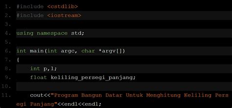 program menghitung keliling persegi panjang c belajaryok