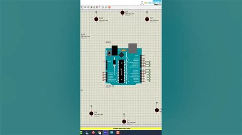 12 Led With Arduino In Proteus Simulation Youtube