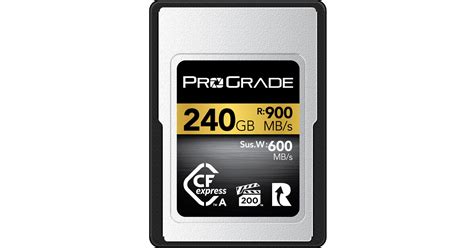 ProGrade Digital 240GB CFexpress 2 0 Type A Gold PGCFXA240GEBH