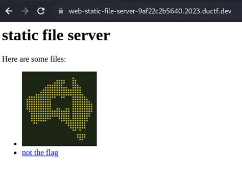DUCTF Web Static File Server Chrootcommit