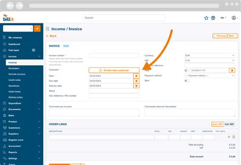 Manual Send An Invoice Via Peppol