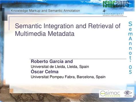 PPT Semantic Integration And Retrieval Of Multimedia Metadata PowerPoint Presentation ID