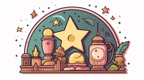 귀여운 라마단 물건 스티커 그림 라마단 로고 라마단 그림 라마단 아랍어 배경 일러스트 및 사진 무료 다운로드 Pngtree