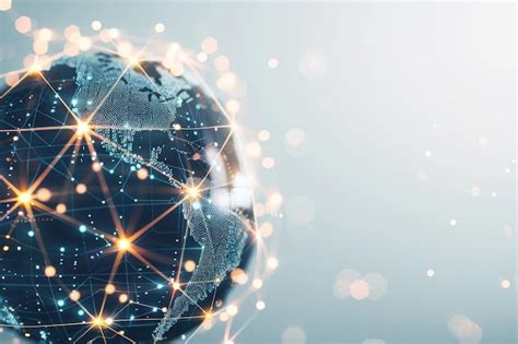 Global Digital Explore Technology Networking Premium Ai Generated Image