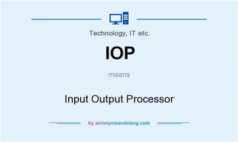 Iop Input Output Processor In Technology It Etc By