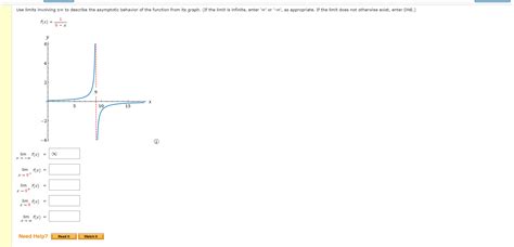 Solved Use Limits Involving To To Describe The Asymptotic Chegg