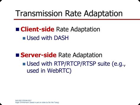 Rate Adaptations Ppt Download