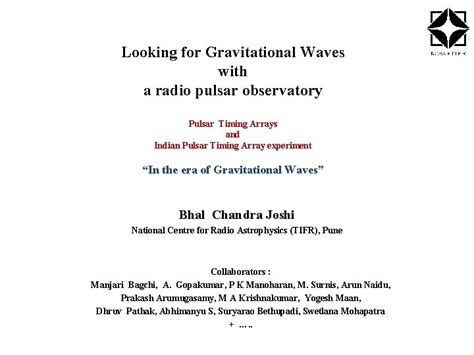 Looking For Gravitational Waves With A Radio Pulsar