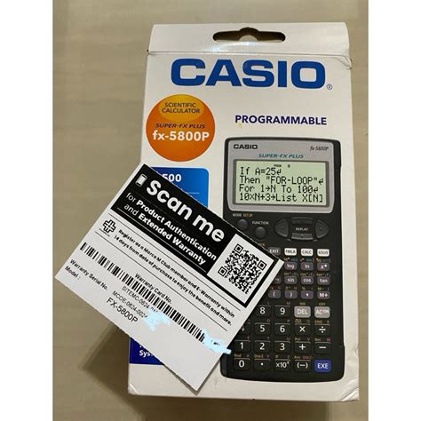 🔺english Version Casio Programmable Calculator Fx 5800p 🔺basic Unit Without Survey Program 🔺