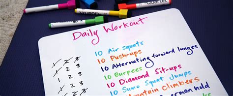 Diy Exercise Whiteboard Idea Ps Fitness