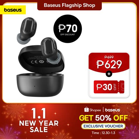 Baseus Wm Tws Bluetooth Earphones Stereo Wireless Bluetooth Headphones Gaming Headset With